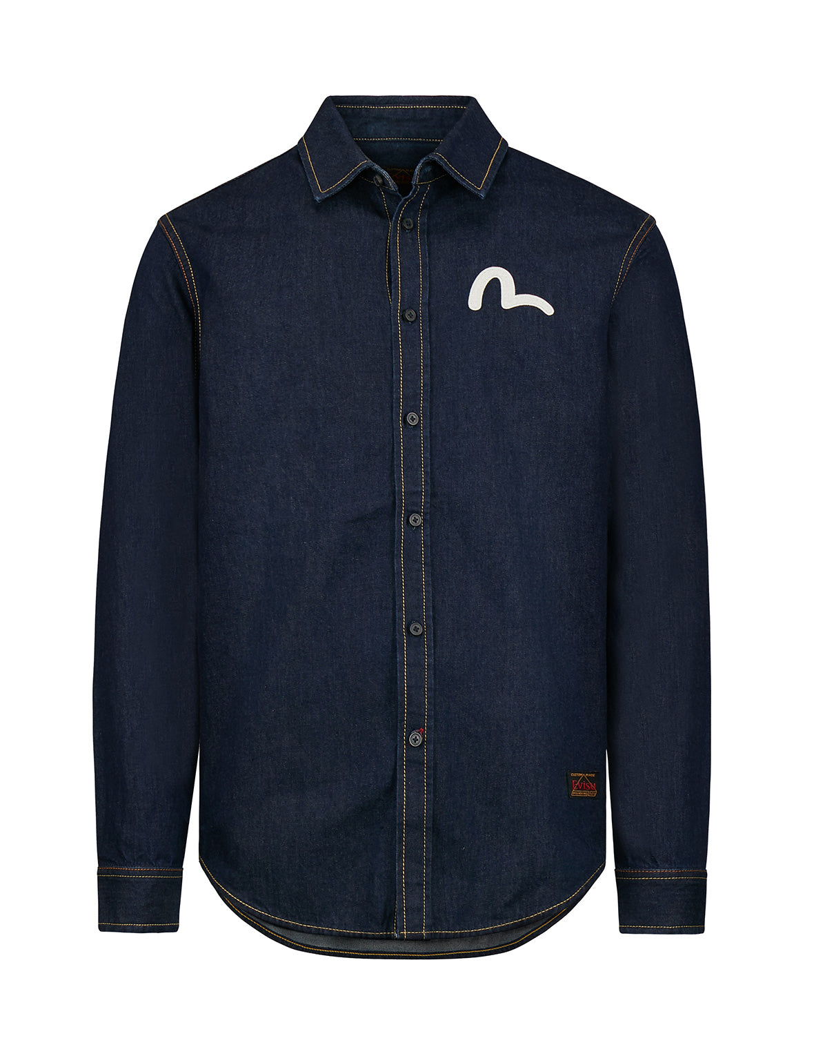Discharge Taka Print Denim Shirt – EVISU