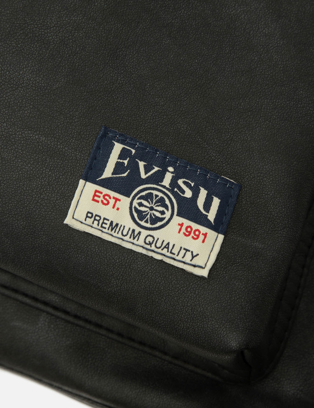 海鷗刺繡純素皮革背包 – EVISU